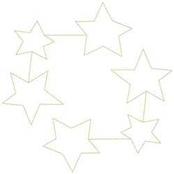 Star Outline Embroidery Design | EmbroideryDesigns.com