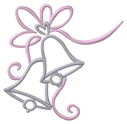 Wedding Bells Embroidery Design | EmbroideryDesigns.com
