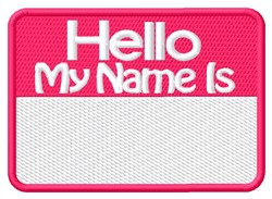 Name Tag Embroidery Design | EmbroideryDesigns.com