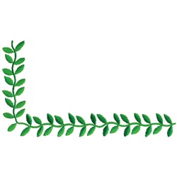 Leaf Corner Embroidery Design | EmbroideryDesigns.com