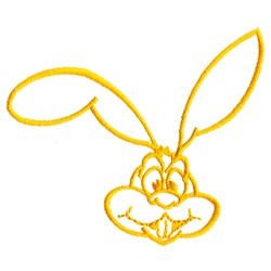 Bunny Outline Embroidery Design | EmbroideryDesigns.com