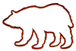 Bear Outline Embroidery Design | EmbroideryDesigns.com