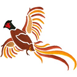 Pheasant Embroidery Design | EmbroideryDesigns.com