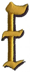 Old English f Embroidery Design | EmbroideryDesigns.com