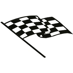 Checkered Flag Embroidery Design | EmbroideryDesigns.com