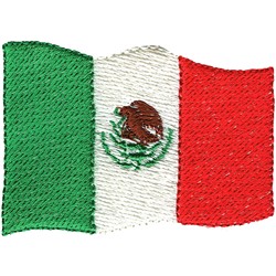 Mexico Flag Embroidery Design | EmbroideryDesigns.com