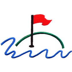 Golf Logo Embroidery Design | EmbroideryDesigns.com