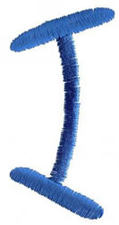 Squiggly I Embroidery Design | EmbroideryDesigns.com