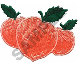 PEACHES Embroidery Design | EmbroideryDesigns.com