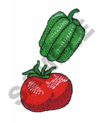 PEPPERS Embroidery Design | EmbroideryDesigns.com