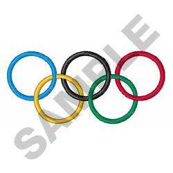 OLYMPIC RINGS Embroidery Design | EmbroideryDesigns.com