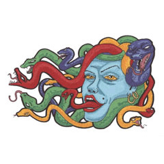 MEDUSA Embroidery Design | EmbroideryDesigns.com