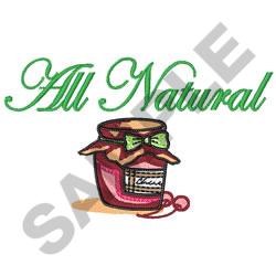 ALL NATURAL Embroidery Design | EmbroideryDesigns.com