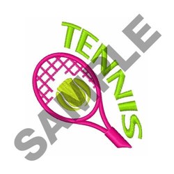 Tennis Embroidery Design | EmbroideryDesigns.com