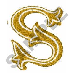Elegant Letter S Embroidery Design | EmbroideryDesigns.com