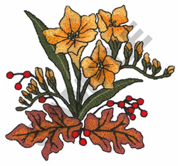 FALL FLOWERS Embroidery Design | EmbroideryDesigns.com