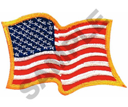 AMERICAN FLAG Embroidery Design | EmbroideryDesigns.com