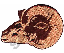 Free RAM HEAD Embroidery Design | EmbroideryDesigns.com