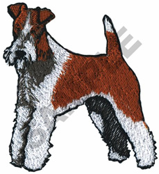 FOX TERRIER Embroidery Design | EmbroideryDesigns.com