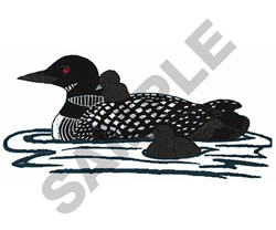 LOON FAMILY Embroidery Design | EmbroideryDesigns.com