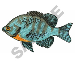 BLUEGILL Embroidery Design | EmbroideryDesigns.com