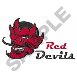 Red Devils Embroidery Design | EmbroideryDesigns.com