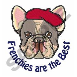 Frenchies Are Best Embroidery Design | EmbroideryDesigns.com