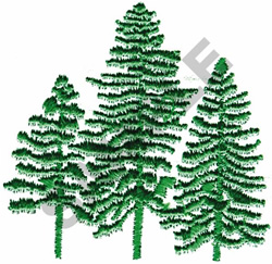 PINE TREES Embroidery Design | EmbroideryDesigns.com