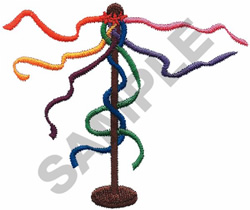 MAYPOLE Embroidery Design | EmbroideryDesigns.com