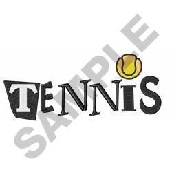 TENNIS LETTERS Embroidery Design | EmbroideryDesigns.com