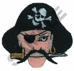 PIRATE Embroidery Design | EmbroideryDesigns.com