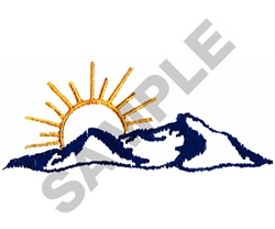 MOUNTAIN SUNRISE Embroidery Design | EmbroideryDesigns.com
