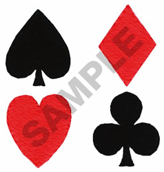 PLAYING CARD MONTAGE Embroidery Design | EmbroideryDesigns.com