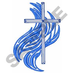 METHODIST CROSS Embroidery Design | EmbroideryDesigns.com