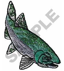 CHINOOK SALMON Embroidery Design | EmbroideryDesigns.com