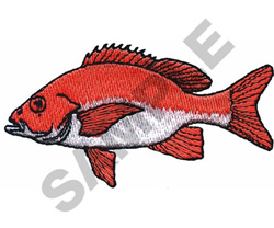 RED SNAPPER Embroidery Design | EmbroideryDesigns.com