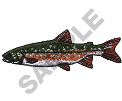 LAKE TROUT Embroidery Design | EmbroideryDesigns.com