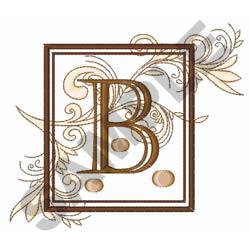 FANCY SQUARE LETTER B Embroidery Design | EmbroideryDesigns.com