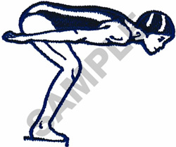 SWIMMER Embroidery Design | EmbroideryDesigns.com