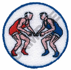 WRESTLERS Embroidery Design | EmbroideryDesigns.com