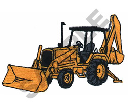 BACKHOE Embroidery Design | EmbroideryDesigns.com