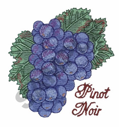 PINOT NOIR Embroidery Design | EmbroideryDesigns.com