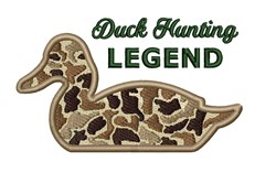 DUCK HUNTING LEGEND Embroidery Design | EmbroideryDesigns.com