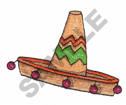 SOMBRERO Embroidery Design | EmbroideryDesigns.com