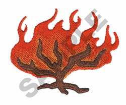 BURNING BUSH Embroidery Design | EmbroideryDesigns.com