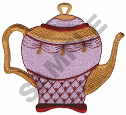 TEAPOT Embroidery Design | EmbroideryDesigns.com
