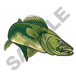 WALLEYE FISH Embroidery Design | EmbroideryDesigns.com