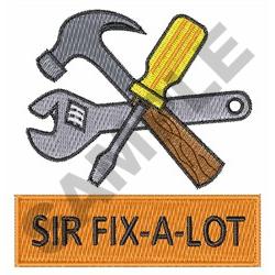 SIR FIX A LOT Embroidery Design | EmbroideryDesigns.com