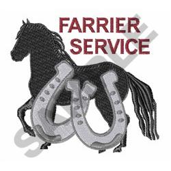 FARRIER SERVICE Embroidery Design | EmbroideryDesigns.com