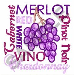 WINES Embroidery Design | EmbroideryDesigns.com